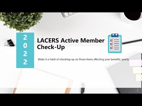 LACERS Active Members Check-Up 2022 - Los Angeles City Employees ...